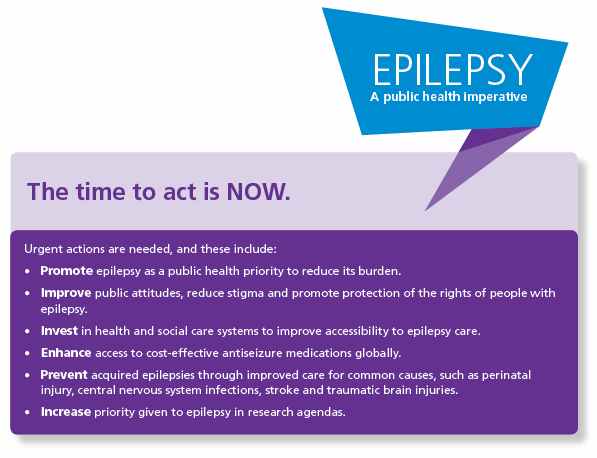 Epilepsy is a global health imperative - WHO Report | Epilepsy Ireland